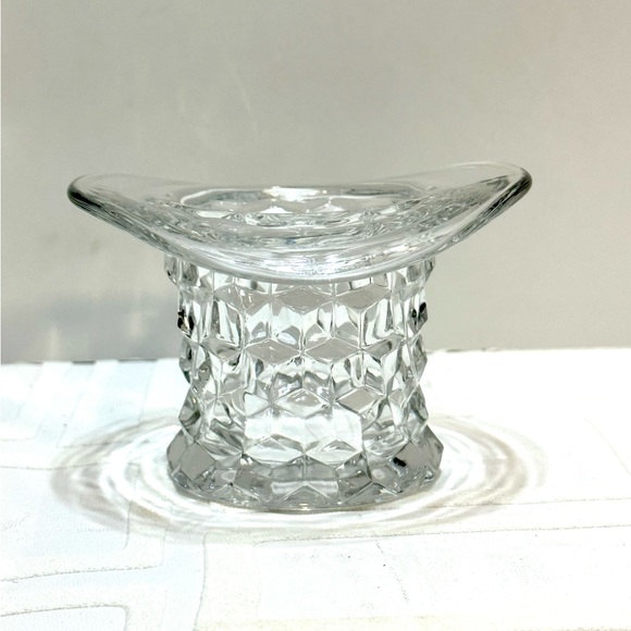 Fostoria | Accents | Vintage Fostoria Crystal Top Hat Decor | Poshmark